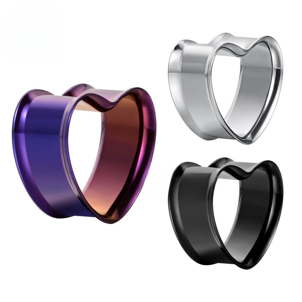 PunkPlugs Heart Shape Ear Tunnels - PunkPlugs